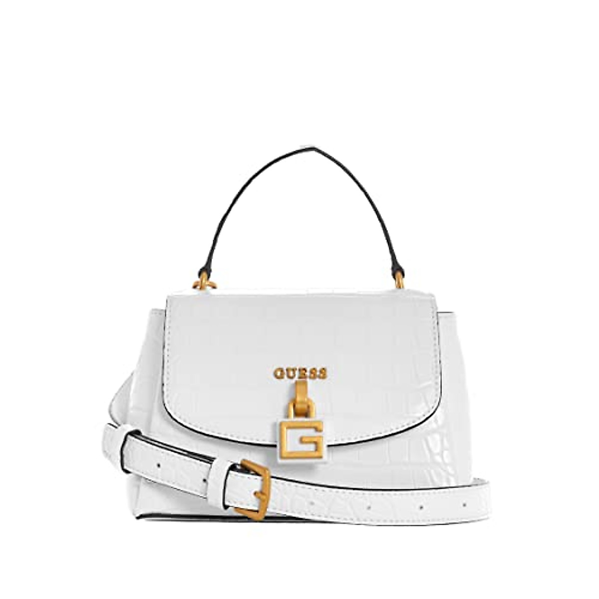 GUESS Montreal Mini Crossbody Flap, White