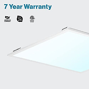 Sunco Lighting 24 Pack 2x2 LED Flat Panel Light, Selectable Color Temperature 4000K/5000K/6000K, 40W Dimmable 0-10V, 4400 LM, Dustproof Back-Lit Drop Ceiling Troffer Replacement Light Fixture ETL