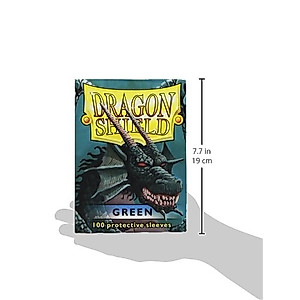 Dragon Shield Standard Size Card Sleeves – Classic Green 100 CT - MTG Card Sleeves are Smooth & Tough - Compatible with Pokemon, Yugioh, & Magic The Gathering Card Sleeves