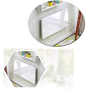 PIBM Stylish Simplicity Shelf Wall Mounted Floating Rack Table Laptop Stand Desk Solid Wood Iron Bracket Multifunction Storage Easy to Clean Save Space,8 Sizes, White ,