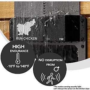 RUN-CHICKEN Door (Gray) Automatic Chicken Coop Door, Programmable with App, Battery Operated, Evening and Morning Delay, Aluminum Door, Electric Chicken Run Door, Model T50