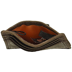 Timberland PRO Men's Leather Front Pocket Wallet with Money Clip Accessory, Dark Brown, One Size