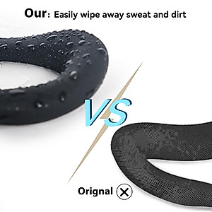 AMVR Silicone Face Cover Compatible with Meta/Oculus Quest 3s Accessories, Sweatproof Face Pad, with Nose Pad, Immersive VR Experience (Purple), NOT Compatible with Quest 3