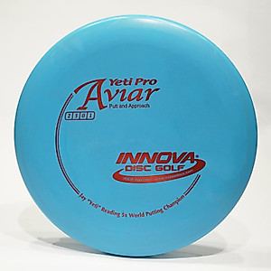 Innova Aviar (Yeti Pro) Putter & Approach Golf Disc, Pick Weight/Color [Stamp & Exact Color May Vary] Blue 170-172 Grams