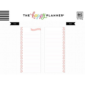 The Happy Planner - Classic Half Sheet Note Pad - Foodie