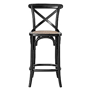 Modway Gear Counter Stool in Black