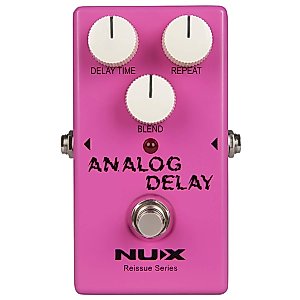 NUX Analog Delay Guitar Effect Pedal 100% analogue circuit,warm sounding analog delay effect from the 80's