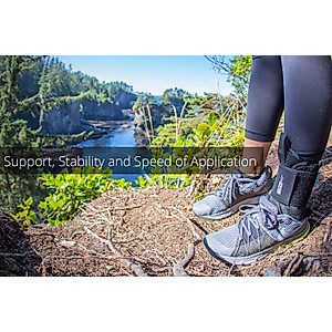 Ossur FormFit Ankle Brace with Speedlace & Figure 8 Straps | Single Pull Closure & Removable Semi-Rigid Stays | Ankle Immobilization Post Injury or Prophylactic Use | Durable Material | (Medium)