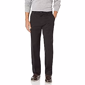 Dockers Men's Classic Fit Easy Khaki Pants (Standard and Big & Tall), Black, 34W x 32L