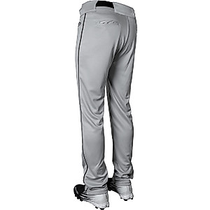 Rawlings | LAUNCH SERIES Full Length Baseball Pants | Adult Medium | Grey/Black
