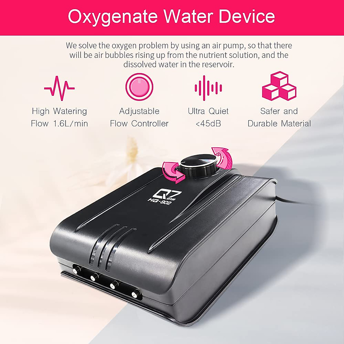 Lawnful 4 Hydroponic Buckets Kit for Plants, Hydroponics Growing System for Herbs/Tomato/Vegetables, DWC System with Air Pump & Germination Tray (Complete Indoor Hydroponic Gardening Supplies)