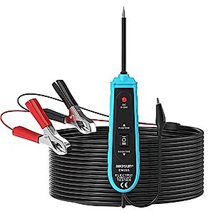 VXSCAN EM285 Automotive Electric Circuit Tester with Test Light, Circuit Detector with Cable, Auto Short Tester, Voltage Polarity Tester, Car Electrical Test Tool for 6-24V DC Vehicle