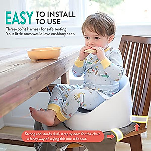 Prince Lionheart Squish Booster Seat, Gumball Green, 3-Point Harness and Dual-Strap System, Easy to Wipe Clean, and Lightweight Green