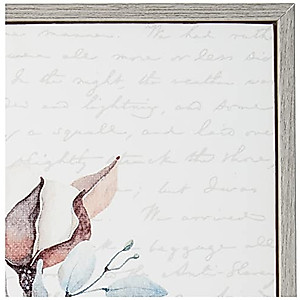 Stupell Industries Handmade Soap Jar Cotton Flower Bathroom Word, Design by Lettered and Lined Gray Framed Wall Art, 11 x 14, Grey