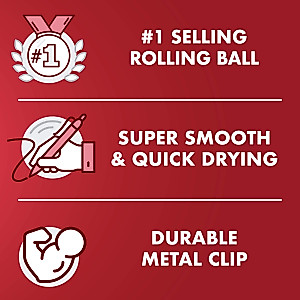 PILOT Precise V5 Stick Liquid Ink Rolling Ball Stick Pens, Extra Fine Point (0.5mm) Assorted Ink Colors, 7-Pack Pouch (26015)