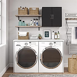 SystemBuild Lonn 24" Wall Cabinet in Black