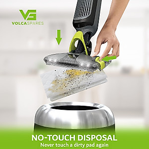 Volca Spares Compatible with Shark Vacmop Replacement Pads, for Shark mop vac Pads, 36 Count Vacmop Pads Refills for VM252 VM250 VM200, for use with Shark Vac Mop Pads Refills