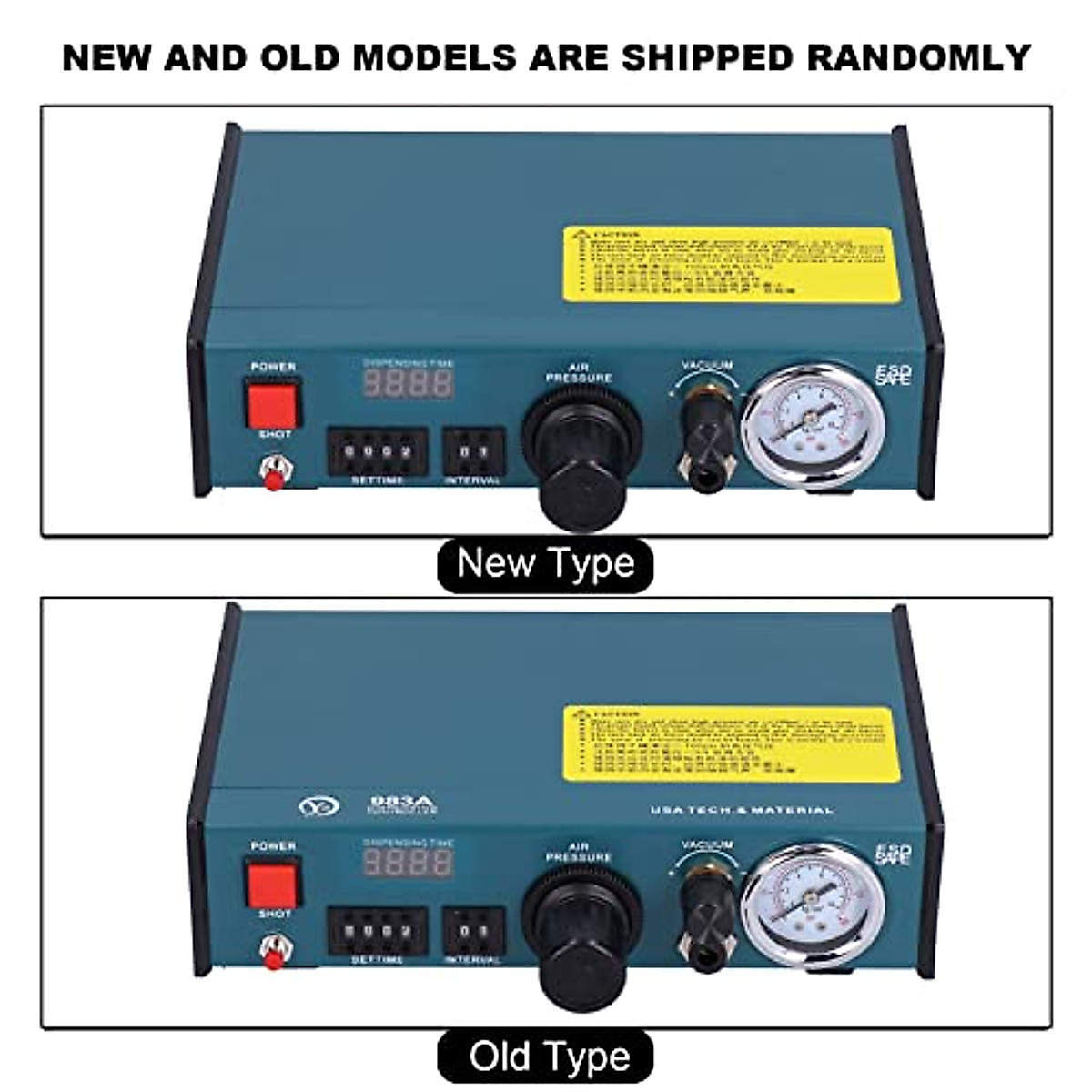 SemiAutomatic Glue Dispenser Machine Digital Display Liquid Adhesive Dispenser Semi Auto/Manual Operations(AC110V US Plug)