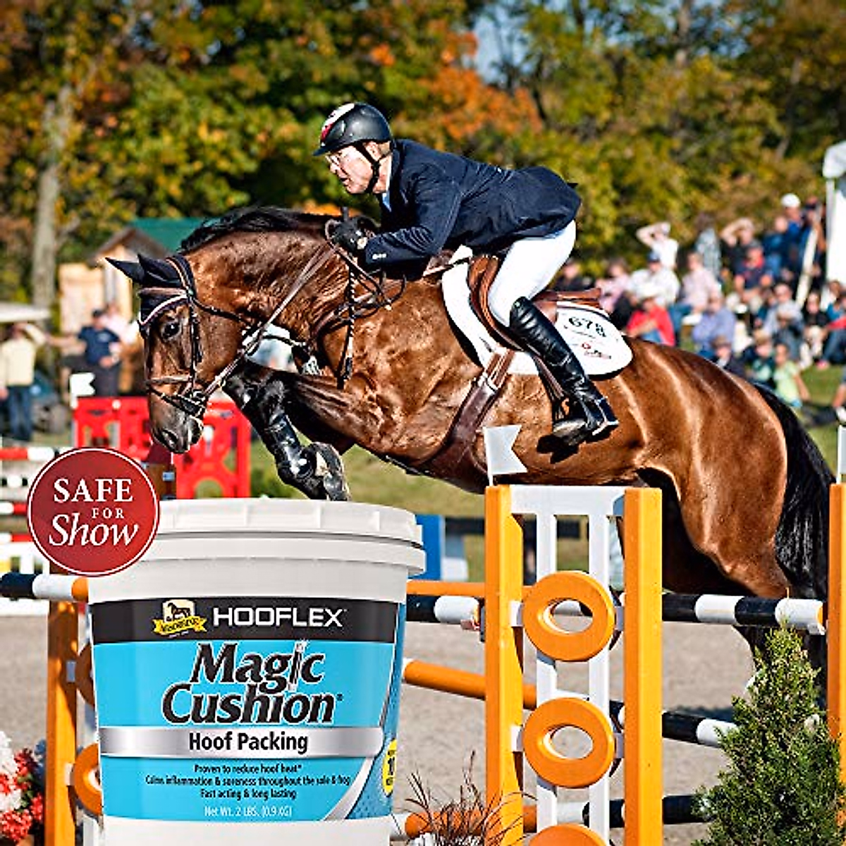 Absorbine Hooflex Magic Cushion, Veterinary Formulated Fast-Acting Relief, Reduce Hoof Heat for up to 24 Hours, 2 lb Tub