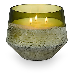 ILLUME Large Baltic Glass Candle, Balsam & Cedar
