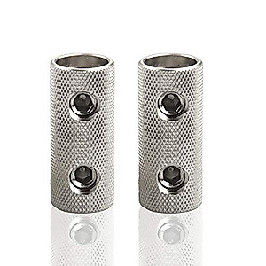 ZOOKOTO 2Pcs 0/1 Gauge Wire Audio Car Brass Terminal Butt Connectors Car Stereo Power or Ground Wire Splice Coupler
