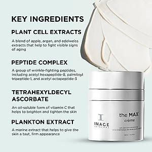 IMAGE Skincare, the MAX Crème, Anti-Aging Night Cream to Firm, Tighten, Smooth and Even Facial Skin Tone, 1.7 oz