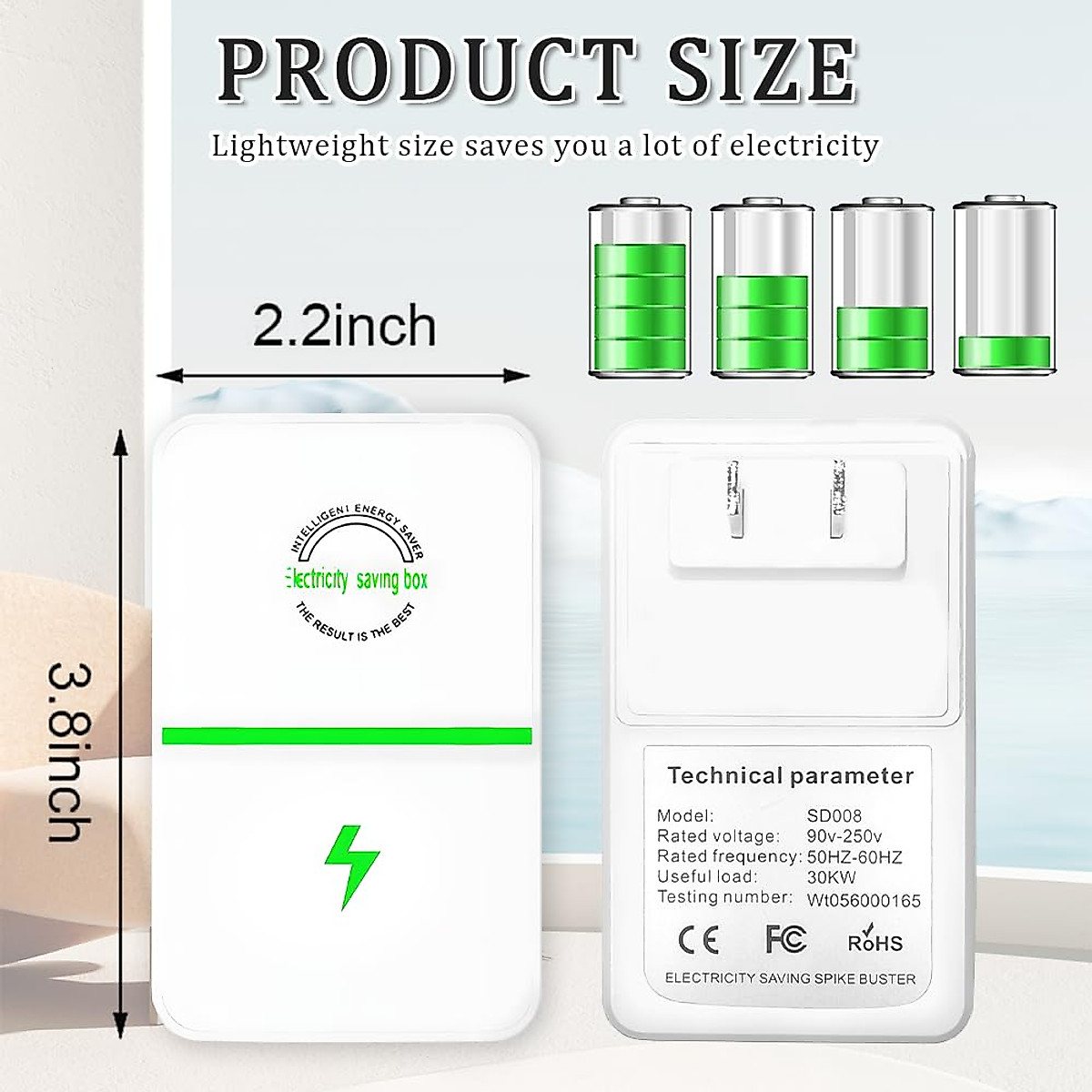 6pcs Energy Saving Device, 2024 New Stop Wasting Electricity Saving Box
