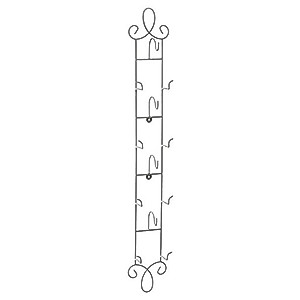 Augusta Vertical Antique White Cup & Saucer Wall Rack, Antique White