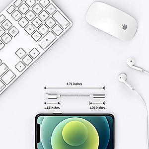 iPhone Headphones Adapter, [Apple MFi Certified] Lightning to 3.5mm Headphone Jack Adapter Lightning to Audio Jack Dongle for iPhone 14/13/13 Pro/12/11/11 Pro/11 Pro Max/X XR Max 8 7