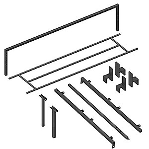 IDEALHOUSE Full Metal Platform Bed Frame with Sturdy Steel Bed Slats,Mattress Foundation No Box Spring Needed Large Storage Space Easy to Assemble Non-Shaking and Non-Noise Black, C80