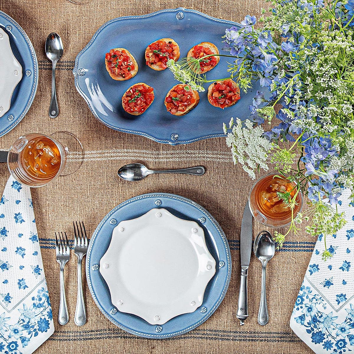 Juliska Berry & Thread 16" Platter - Chambray