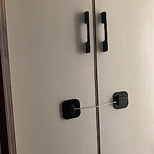 Hogarup Refrigerator Lock for The Safety of Your Stuff, Combo Fridge Locks for Kids, Kid Proof Cabinet Locks