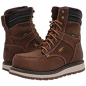 KEEN Utility Men's Cincinnati 8" Waterproof Composite Toe Wedge Work Boots, Belgian/Sandshell, Numeric_11 Wide