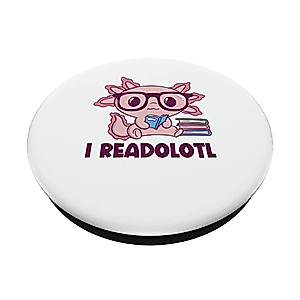 I Readolotl Axolotl Mexican Caudate Axolotl PopSockets Swappable PopGrip