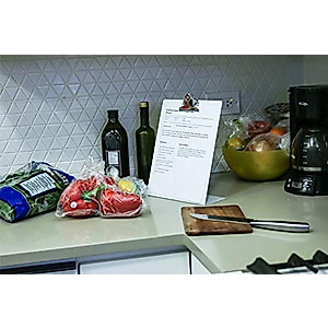 Saunders White Free Standing Clipboard - Fits 8.5 x 11 inch Letter Size Documents - Ideal for Home, Office, and Business Use (22525)