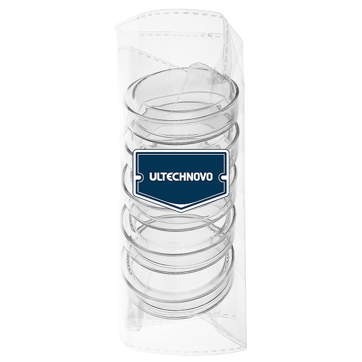 Petri Dishes with Lids Glass Petri Dishes Culture High Borosilicate Petri Dishes 5Pcs