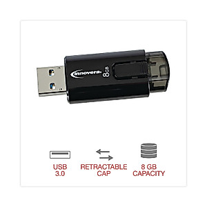 Innovera USB 3.0 Flash Drive, 8 Gb