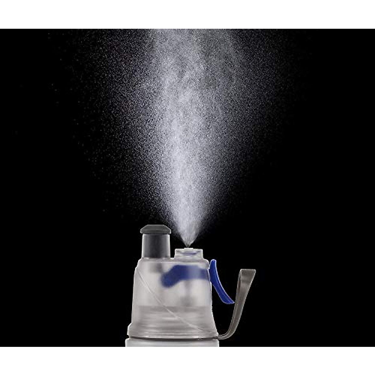 O2COOL Mist 'N Sip Misting Water Bottle 2-in-1 Mist And Sip Function With No Leak ArcticSqueeze Pull Top Spout Sports Water Bottle Reusable Water Bottle - 20 oz - 2 PACK - Red