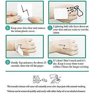 YoHold Wizard Party Supplies Set - Wand Pencils,Wizard Glasses with No Lenses,Lightning Bolt Scar Temporary Tattoo, Gifts for Magic Birthday Party Favors,School Reward,Halloween Decor,12pcs each