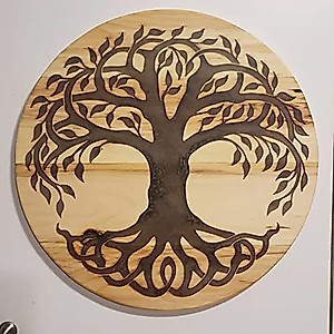 Tree Stencils Tree of Life Stencil for Painting on Wood Airbrush Natural Plants Small Palm Tree Drawing Templates for Canvas Wall Floor Decor DIY Art Crafts and Decorations (12pcs 5.9in Tree)