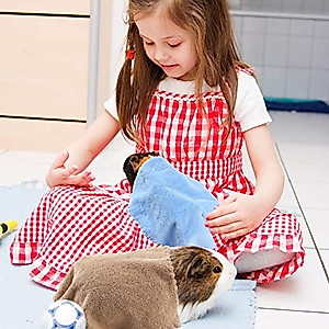 20 Pcs Guinea Pigs Soft Blankets Hamster Fleece Cage Liners Guinea Pig Accessories Small Animal Pet Blanket Sleep Bedding Mats Coral Fleece Guinea Pigs Hideout Blankets Bath Towel for Squirrel Pets