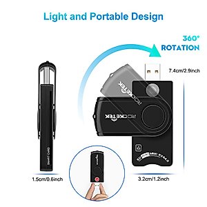 Smart Card Reader, 4 in 1 USB SIM Card Adapter, Identiv Credit ID CAC Card Reader Military, Common Access Card Reader, SIM/MMC/RS&4.0/SDHC/SDXC/SD/TF/Micro SD Card for Windows, Linux/Unix, MacOS X