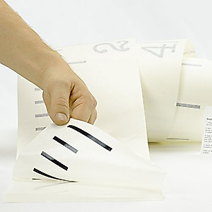 Vinyl Growth Chart | Single Transfer for Easy Application | Kids DIY Height Wall Ruler Kit | Large Measuring Tape Sticker Number Decal Wood Measure Chart Wooden Board Children Decor Growing Baby Room