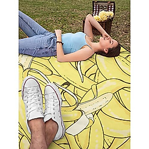 Banana Blanket Gift Soft Flannel Art Print Design Sofa Bed Practical Portable Adults Children Universal S 40 * 50 in for Kids/Child