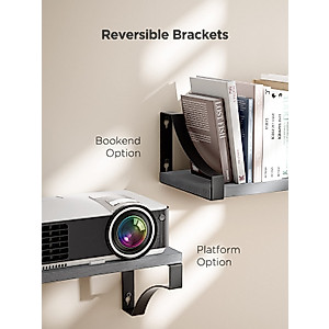 AMADA HOMEFURNISHING Floating Shelves Wall Mounted Set of 3, Rustic Wood Wall Shelves for Bedroom, Bathroom, Living Room, Kitchen, Laundry Room Storage & Decoration, Gray