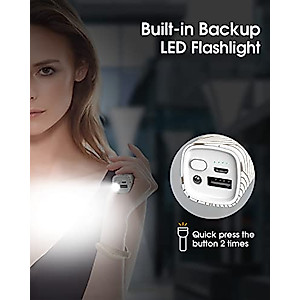 Luxtude 10000mAh Small Portable Charger with Flashlight, Mini & Lightweight Power Bank, Compact External Battery Pack Lipstick Portable Phone Charger for iPhone, Android, Samsung, etc (2 Pack 5000mAh)