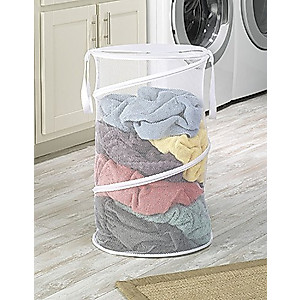 Whitmor 15-Inch Collapsible Hamper White