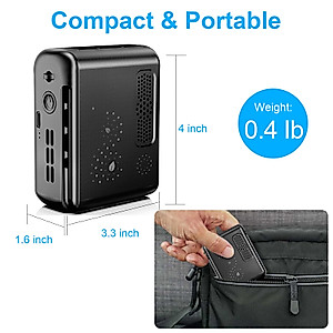 Waist Fan, 3 Speeds Body Fan with 13H Working Time, Rechargeable Under Shirt Fan, 5000RPM Strong Airflow, Wearable Belt Fan Clip on Waist Portable Cooling Fan for Jobsite Farm Gardening Outdoors