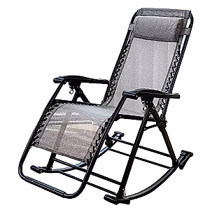 HAicom Garden Rocking Lounge Chair, Patio Rocker Chair, Living Room Chair Outdoor Garden Furniture Patio Porch Rocker Relaxing Chair, Garden Loungers and Recliners