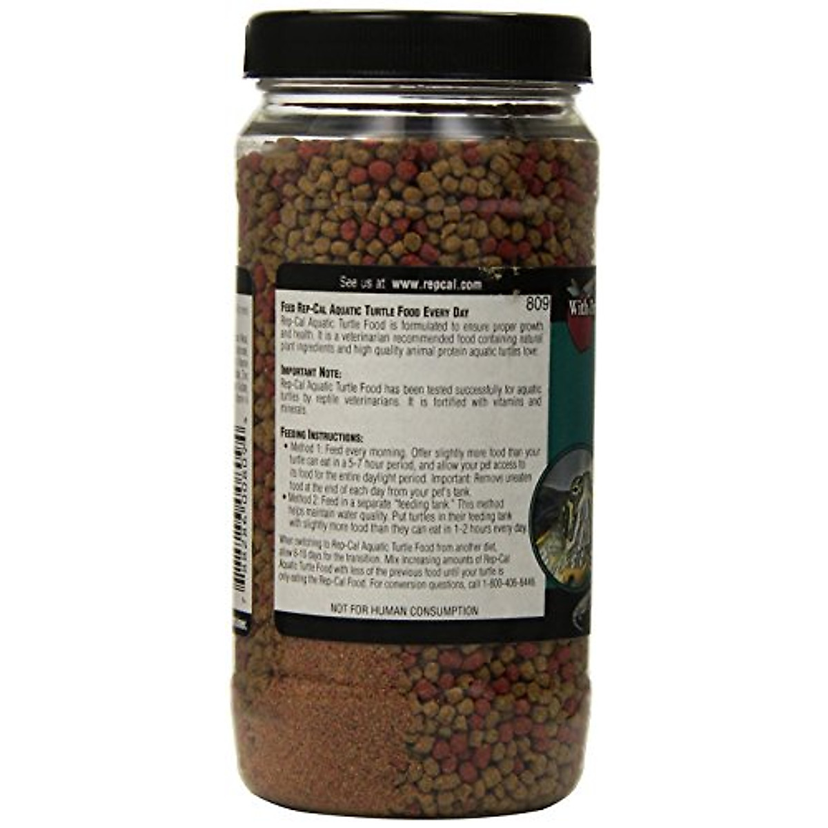 Rep-Cal Srp00809 Aquatic Turtle Food, 7.5-Ounce